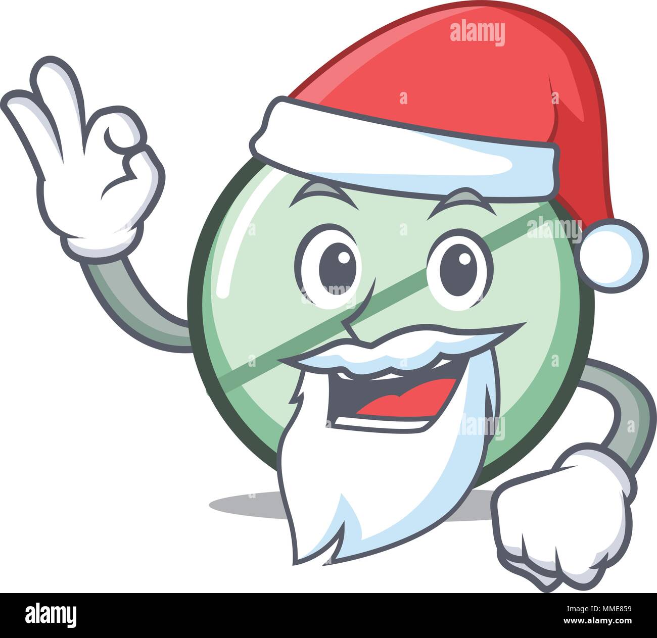 Santa drug tablet mascot cartoon Stock Vector Image & Art - Alamy