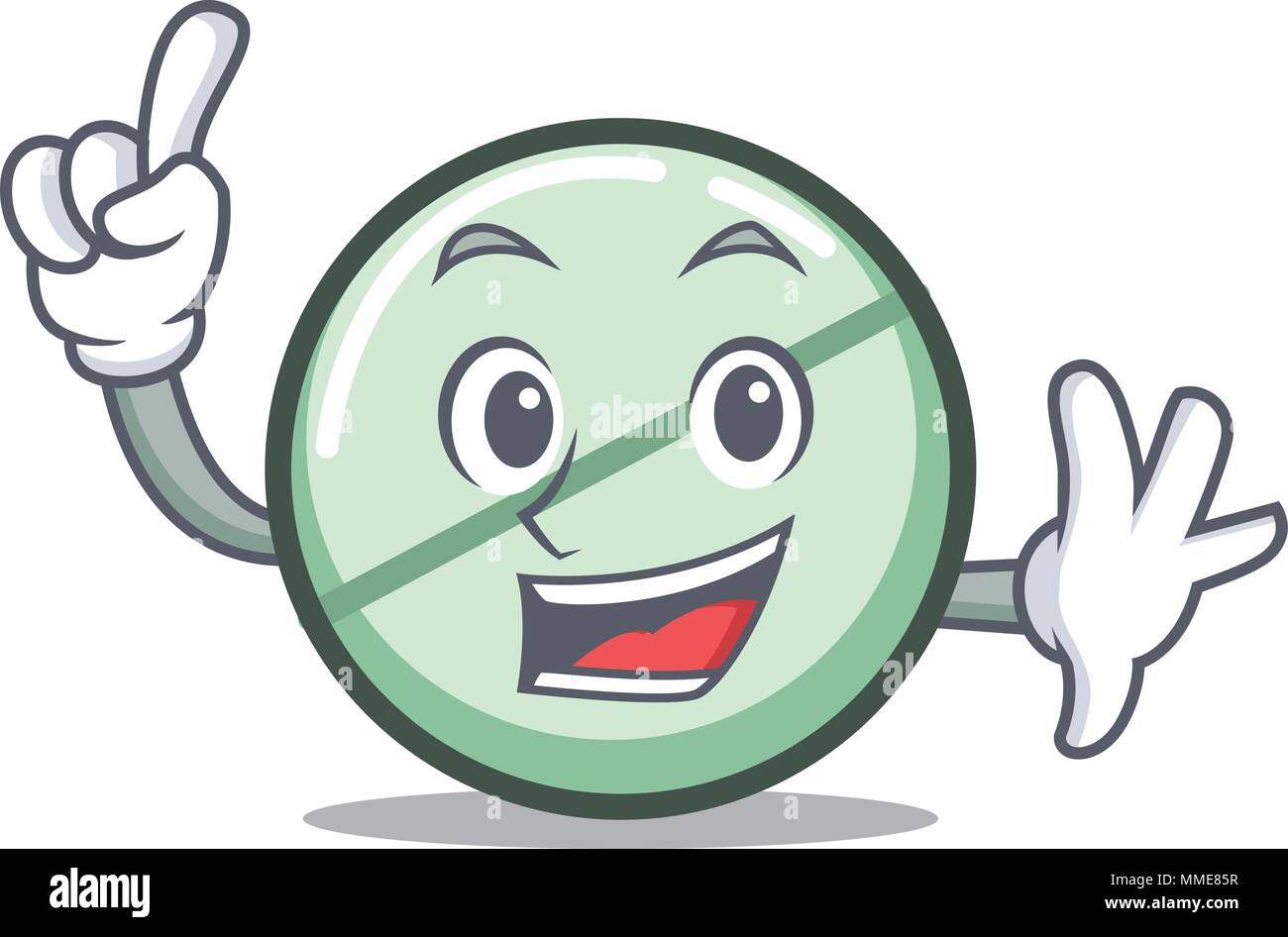 Finger drug tablet mascot cartoon Stock Vector Image & Art - Alamy