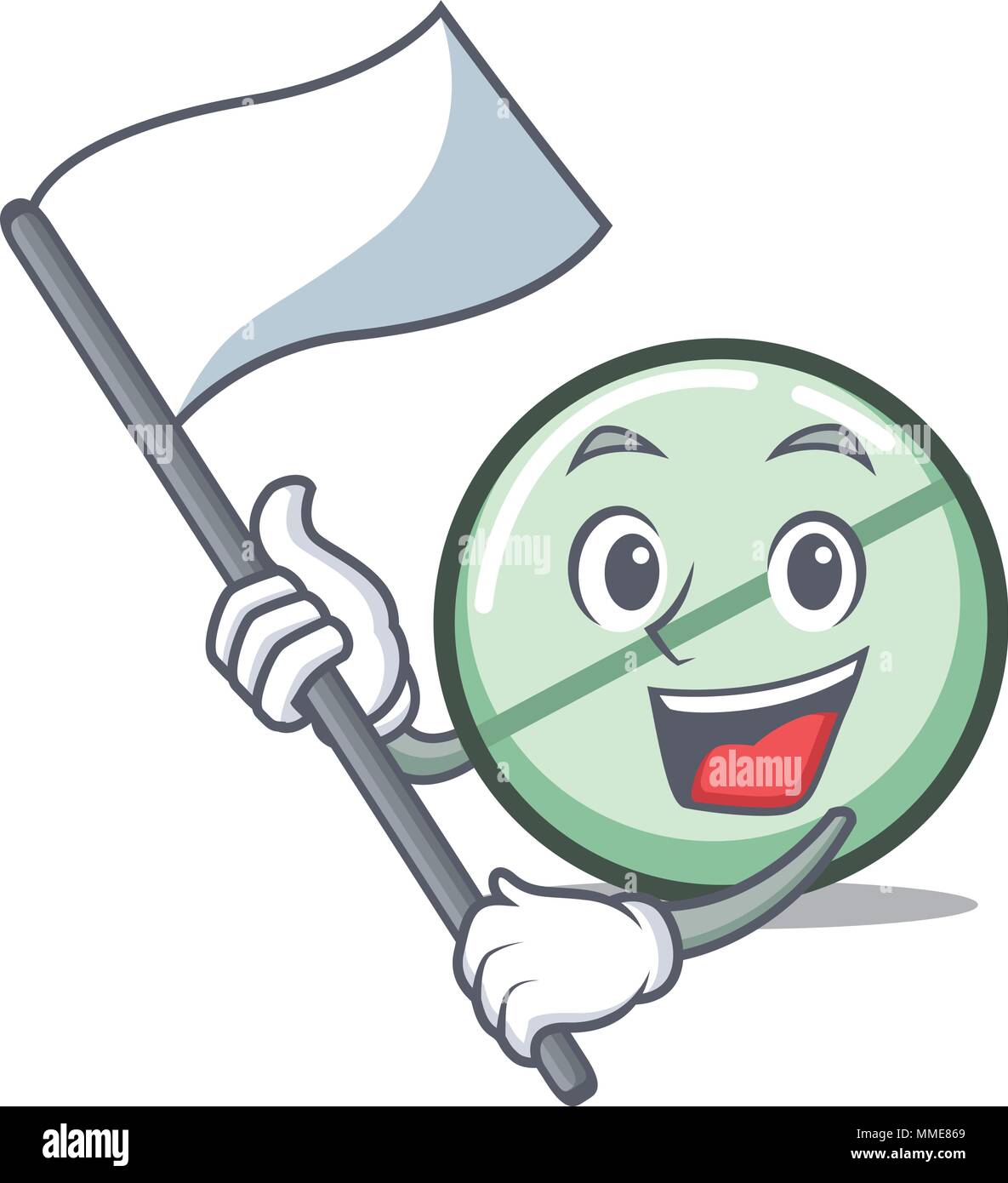 With flag drug tablet mascot cartoon Stock Vector Image & Art - Alamy