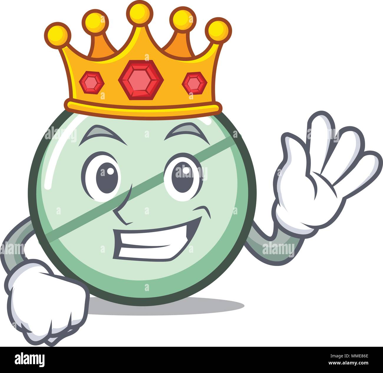 King drug tablet mascot cartoon Stock Vector Image & Art - Alamy