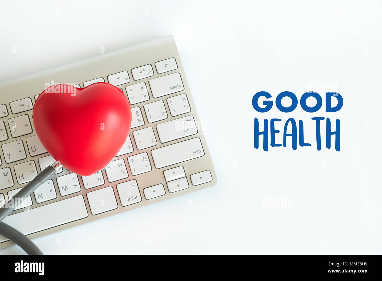 Healthcare medical Good health food Healthy medical equipment on top ...