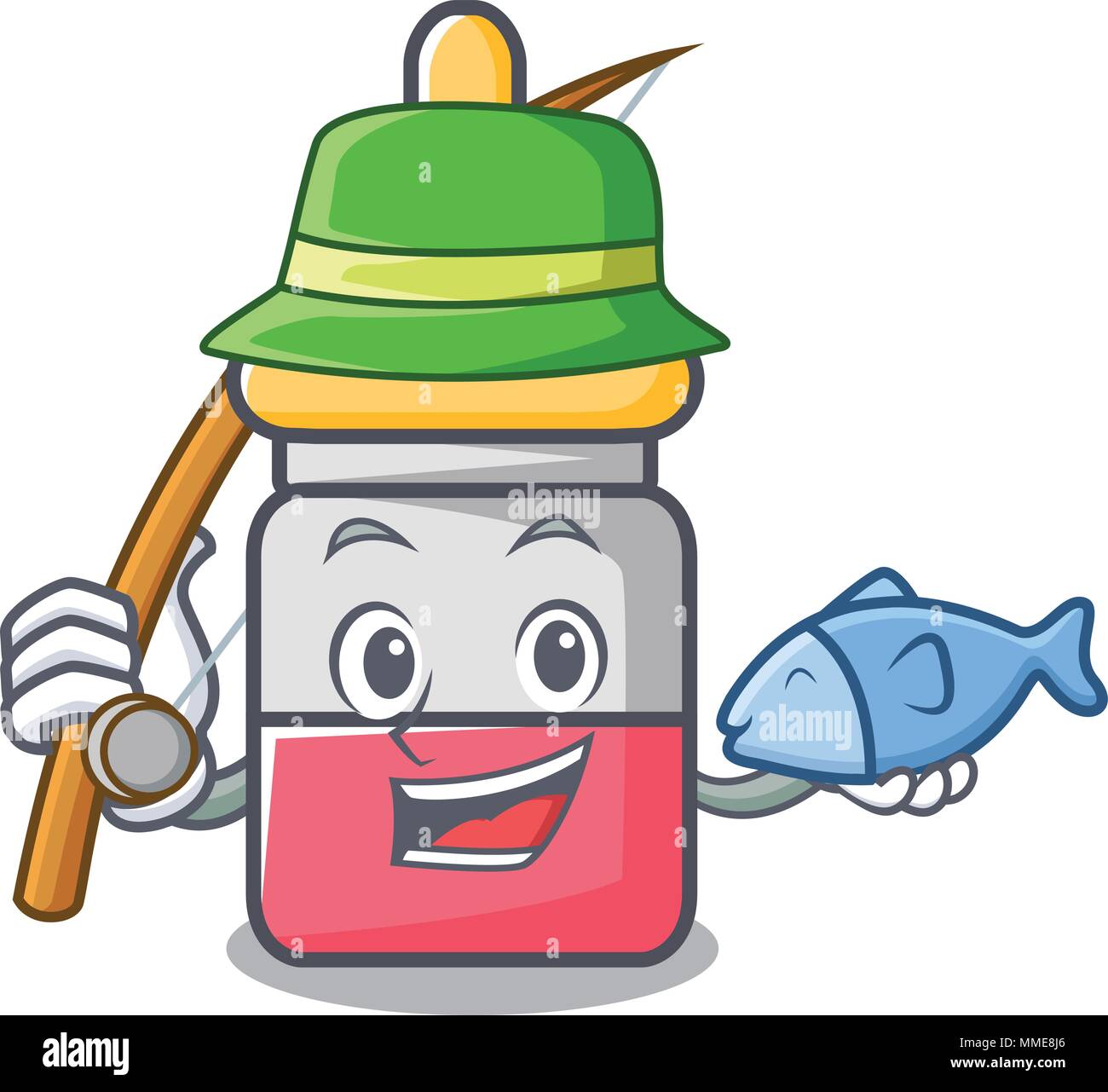 Fishing nassal drop mascot cartoon Stock Vector Image & Art - Alamy