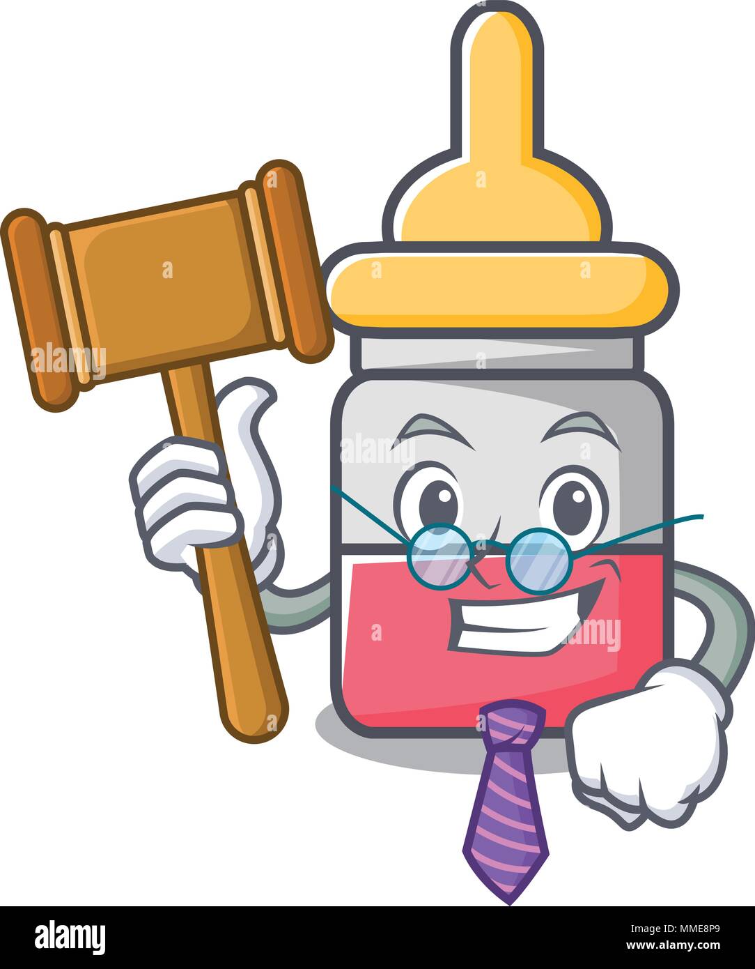 Judge nassal drop mascot cartoon Stock Vector Image & Art - Alamy