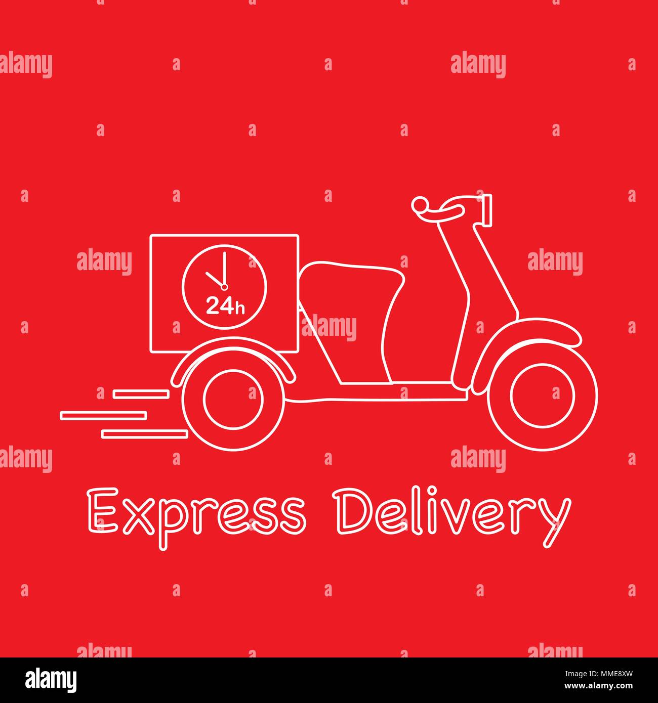 Delivery motorbike. Fast and convenient shipping. Free delivery Stock ...