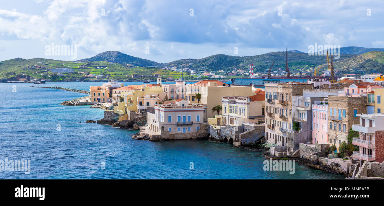 The Beautiful island Syros in Greece Stock Photo - Alamy
