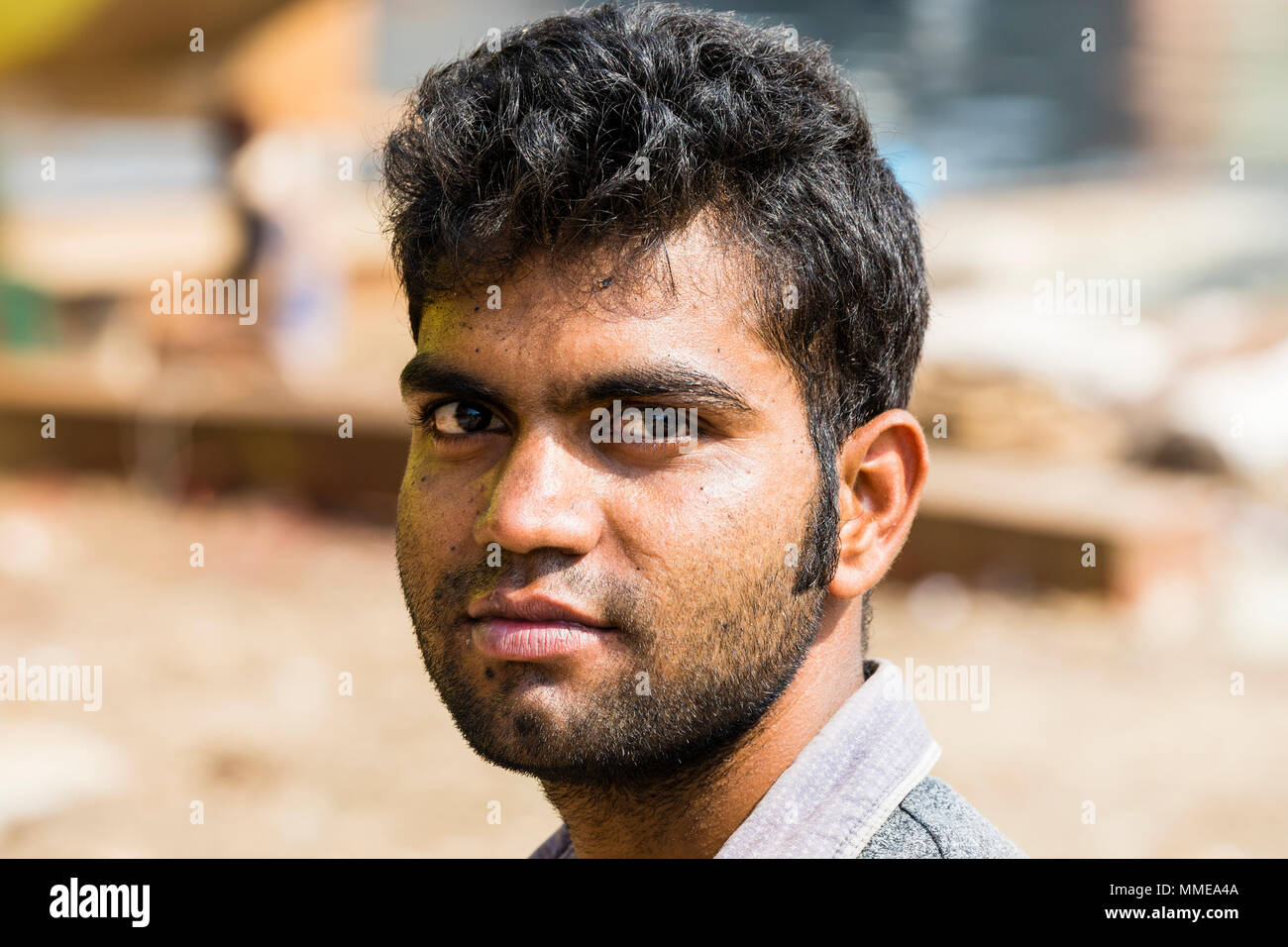 Dhaka, Bangladesh, February 24 2017: Portrait of a handsome Muslim ...