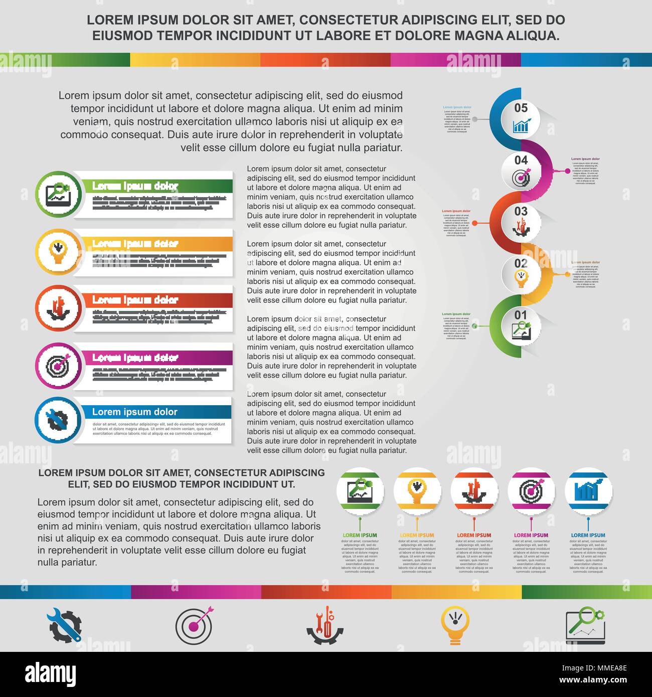 Modern vector illustration 3d. Multifunctional template infographics ...