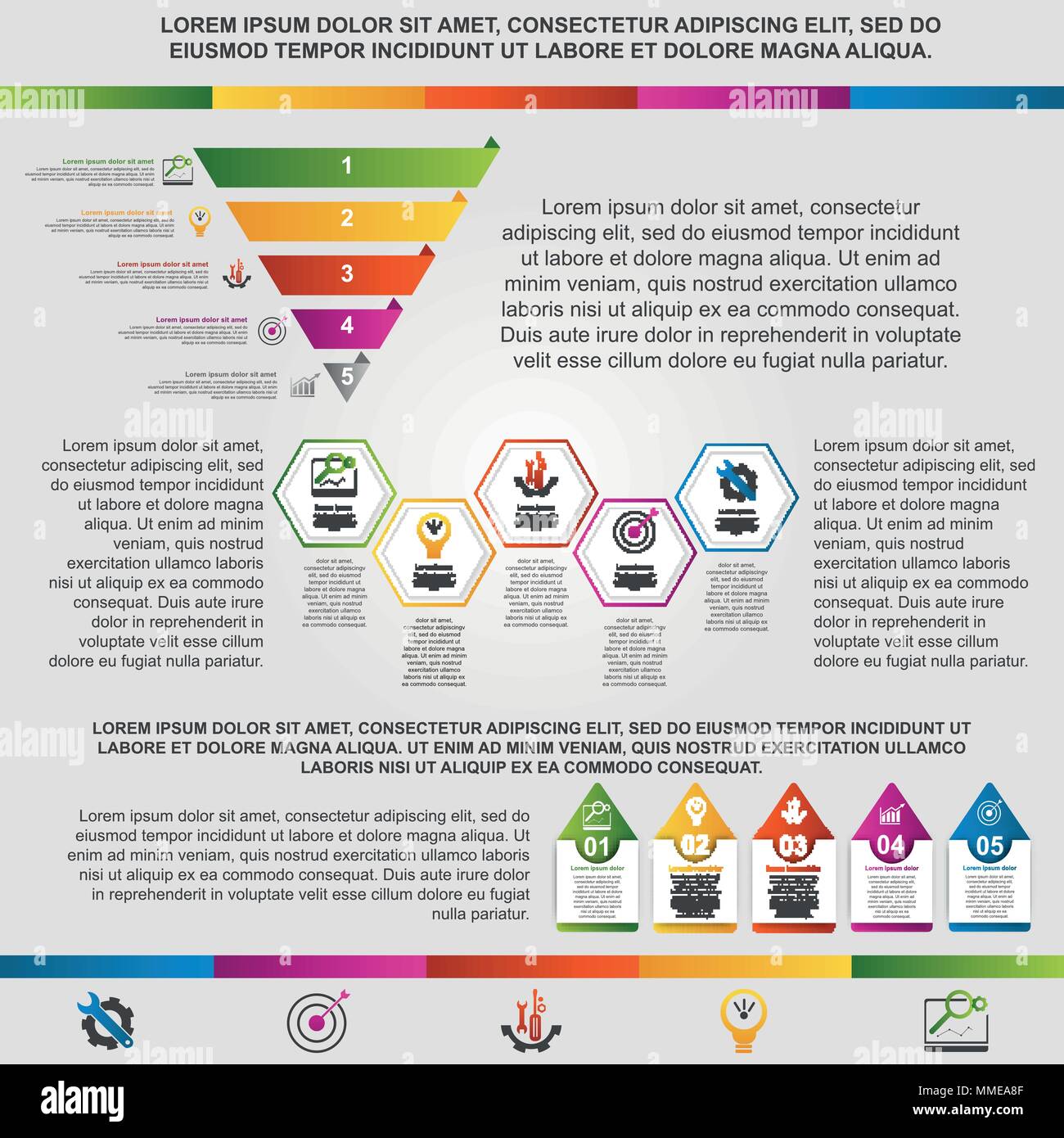 Modern vector illustration 3d. Multifunctional template infographics ...