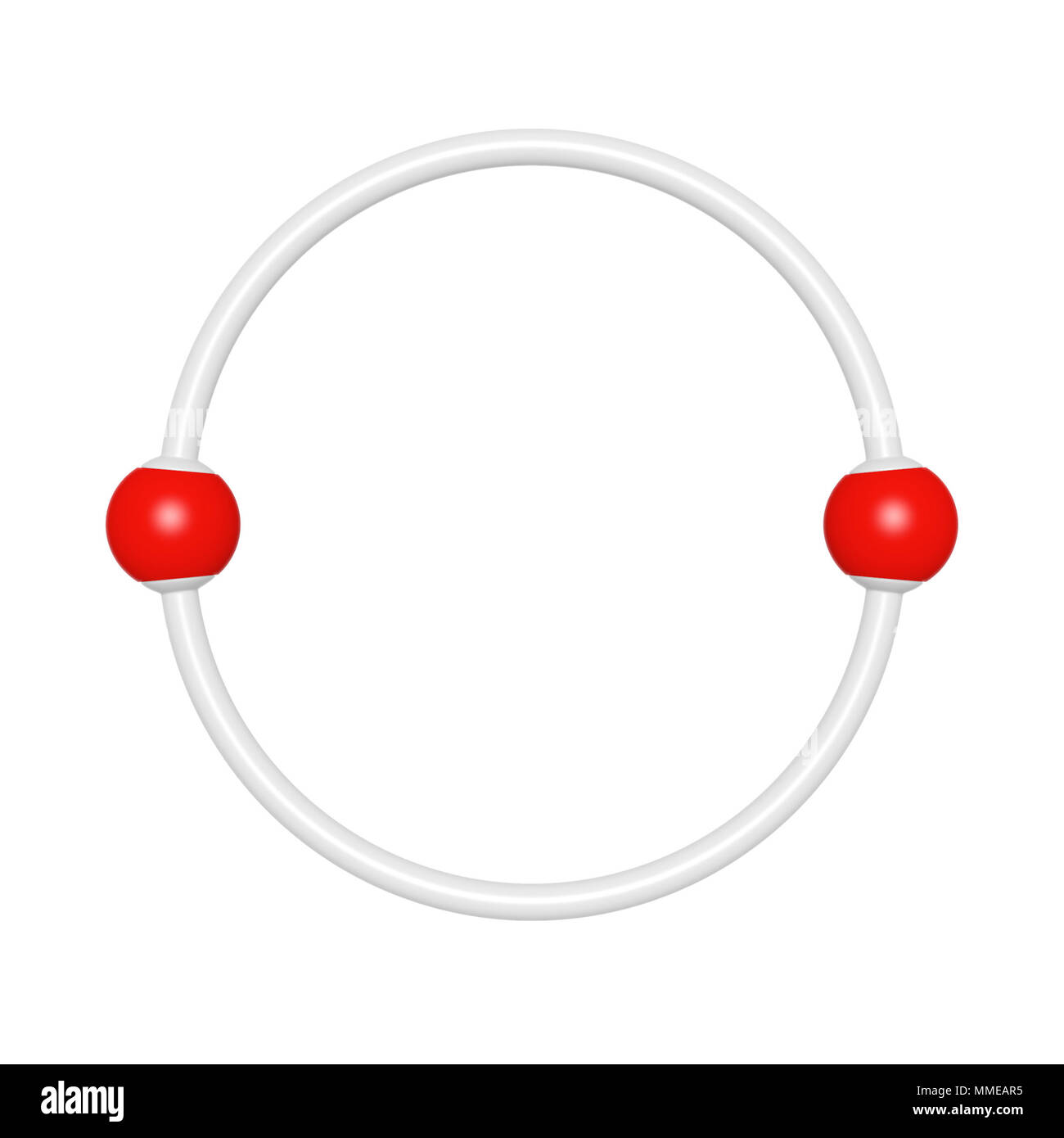 Molecule structure like circle shape for font set on white background ...