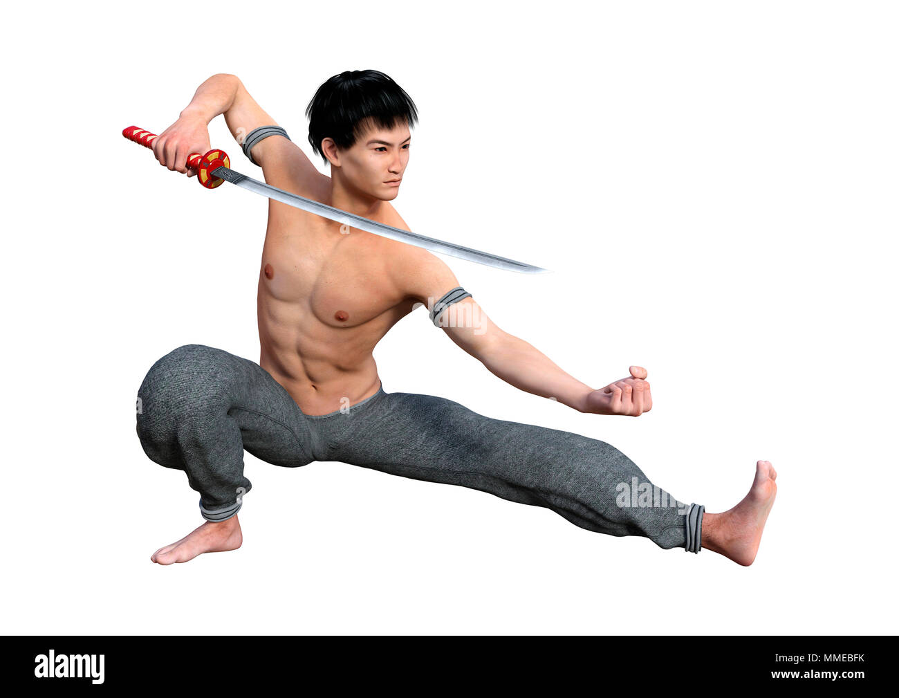 Monk training Cut Out Stock Images & Pictures - Alamy