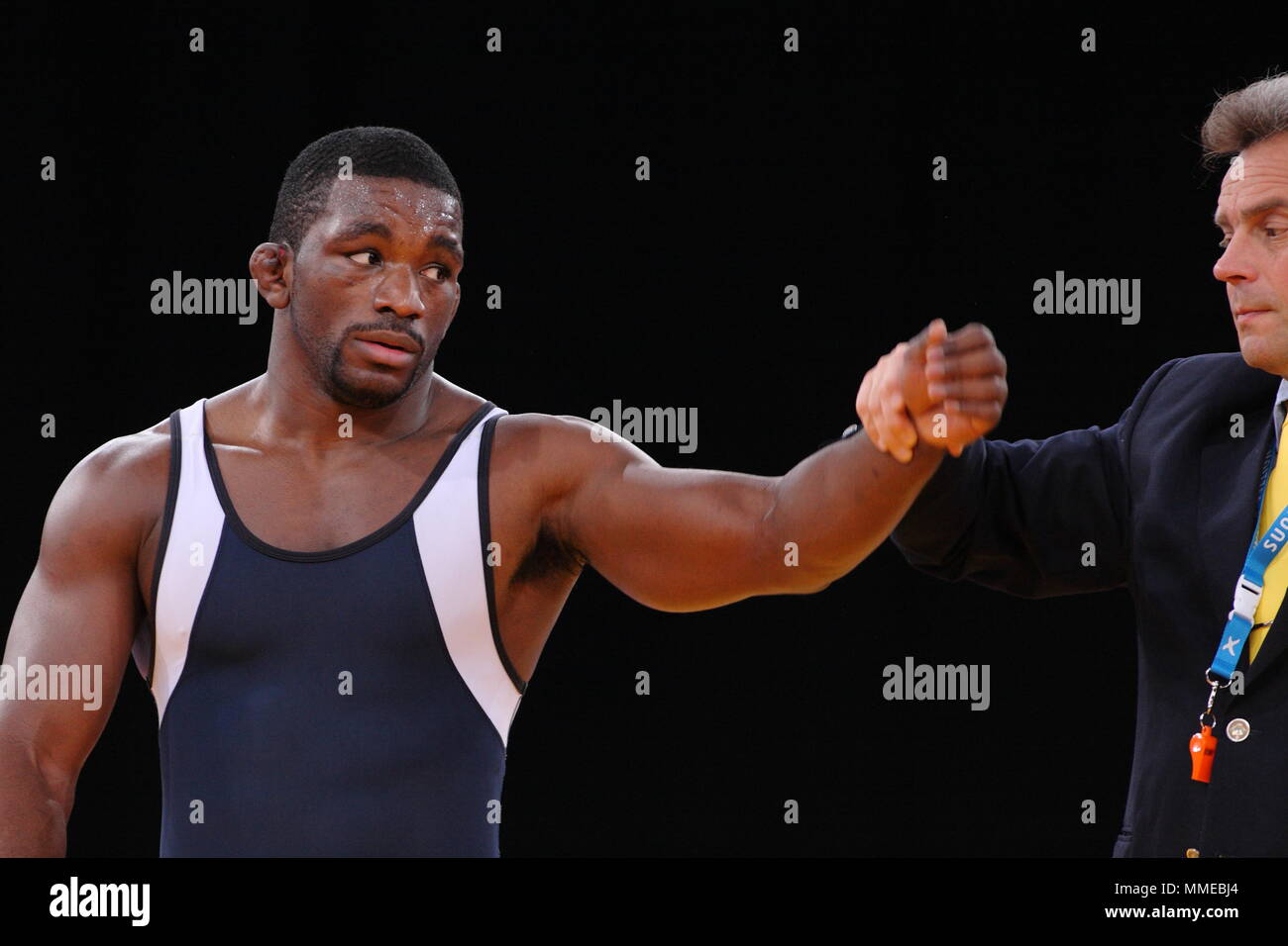 Giedrius Morkis vs Raymond Jordan compete at the Men's Greco Roman ...