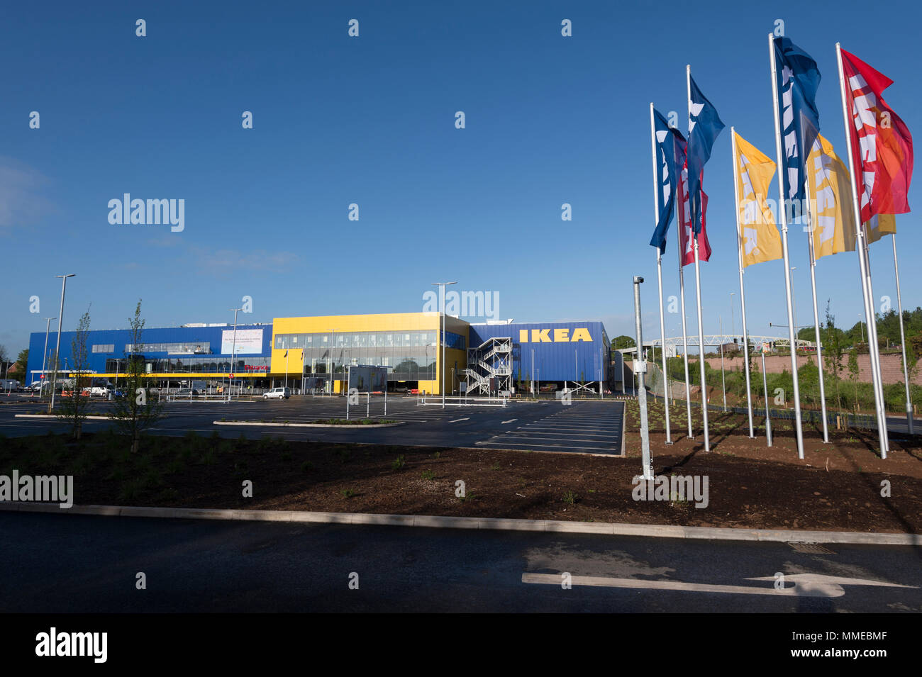 The exterior of IKEA's 21st UK store in Exeter, Devon Stock Photo - Alamy