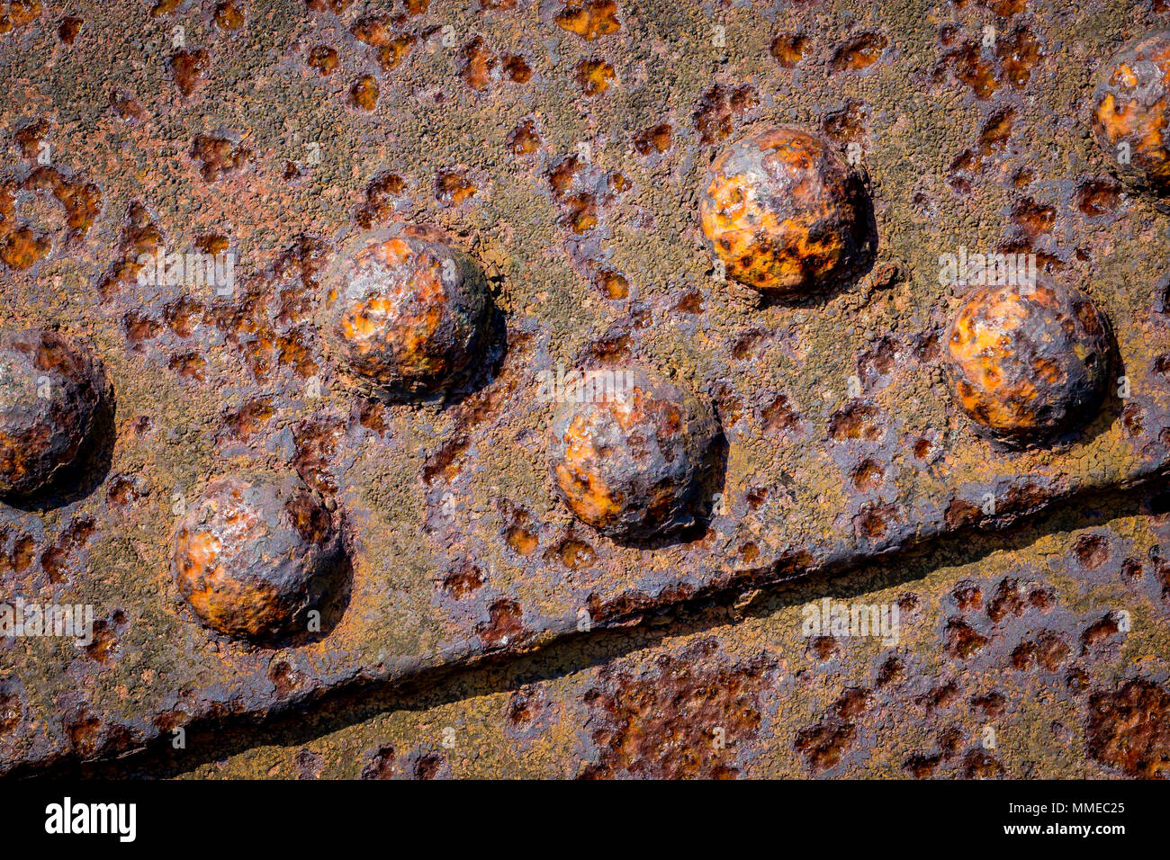 Rusted metal rivets hi-res stock photography and images - Alamy