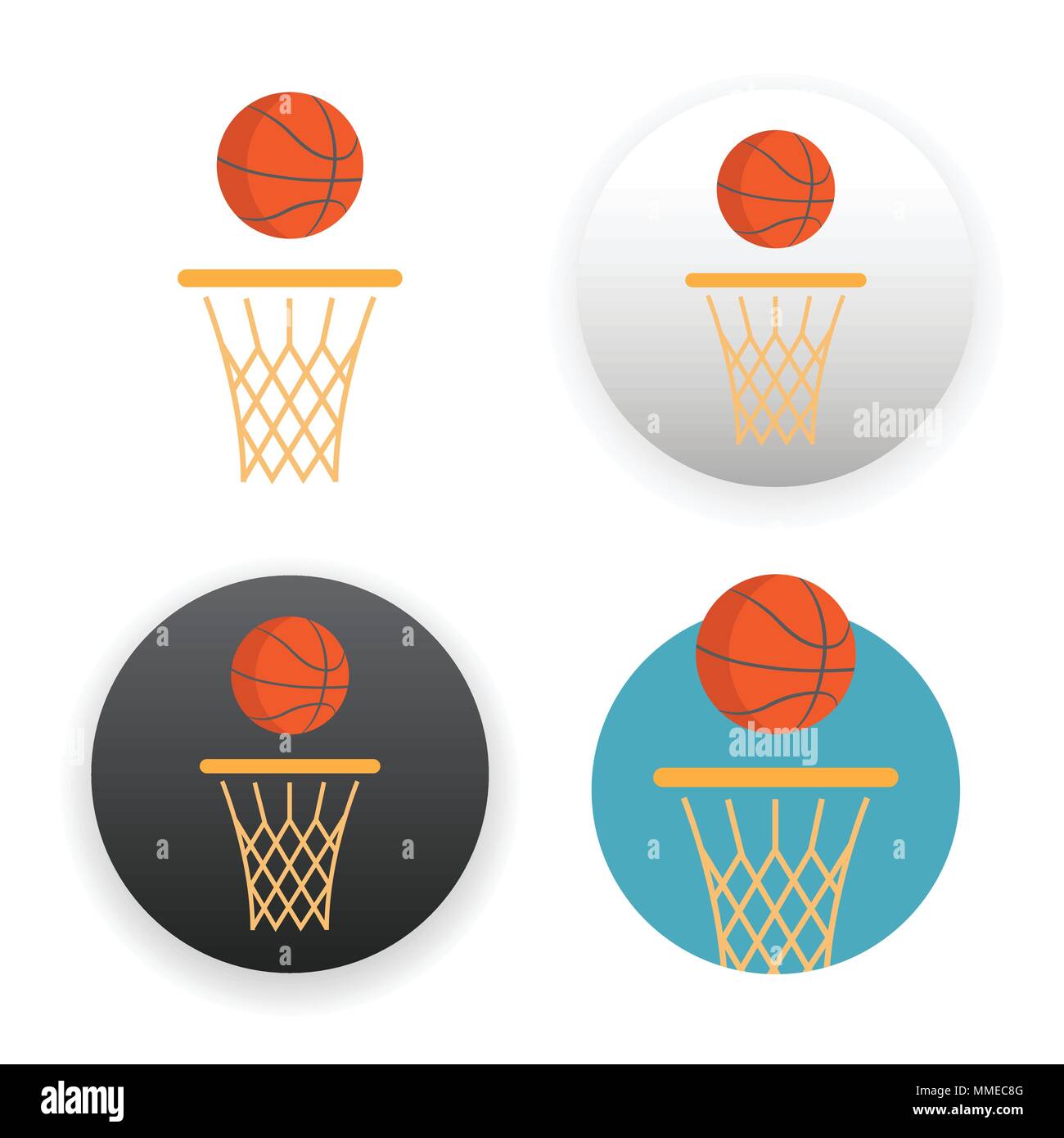 Basketball icon on white Stock Vector Image & Art - Alamy