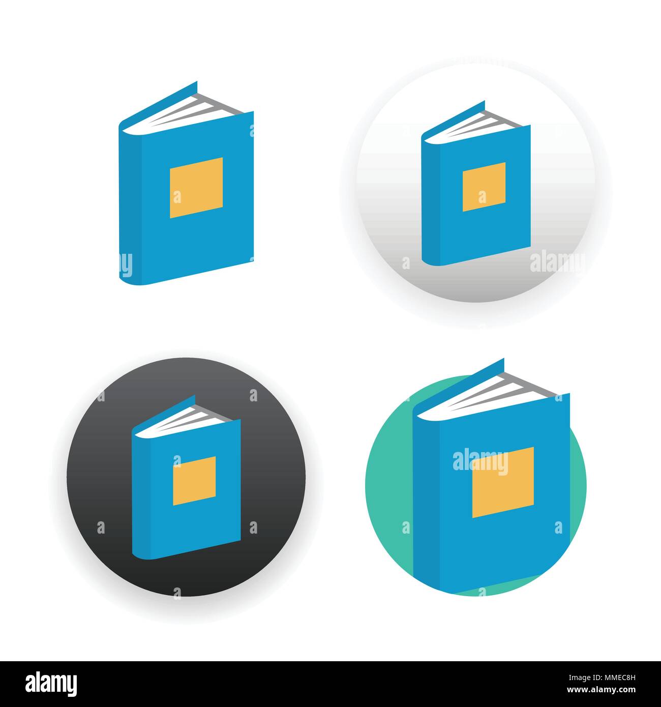 Library bookshelf nobody Stock Vector Images - Alamy