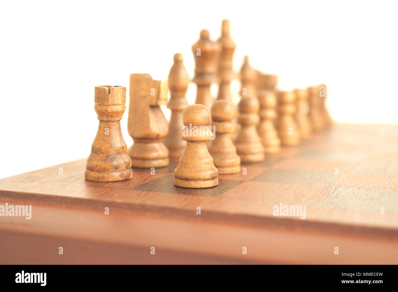 The chess game, board and figures Stock Photo - Alamy