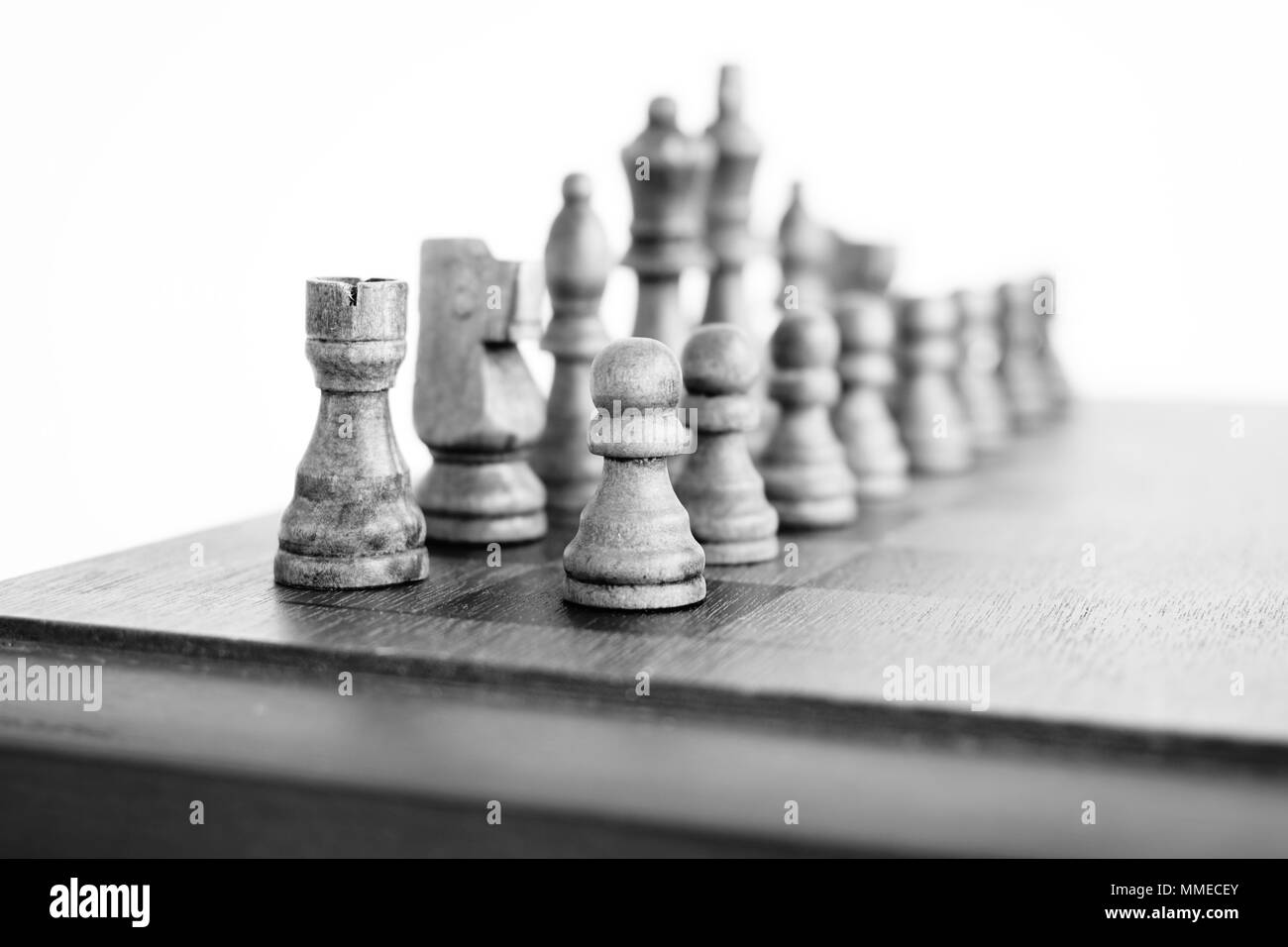The chess game, board and figures Stock Photo - Alamy