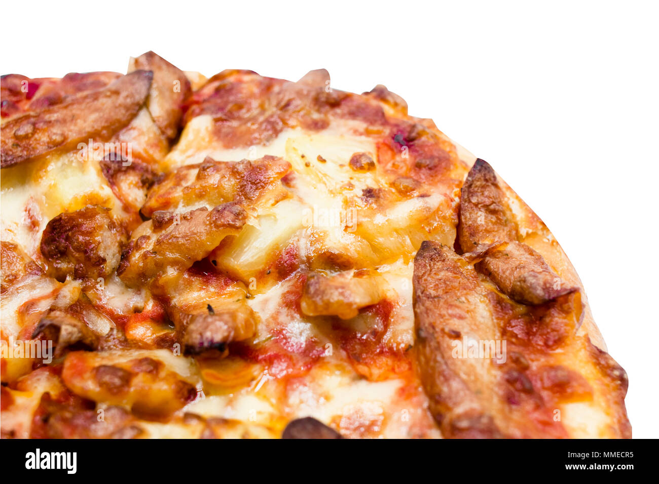 Sausage Pizza box set isolated on white background.Closed up.Clipping ...