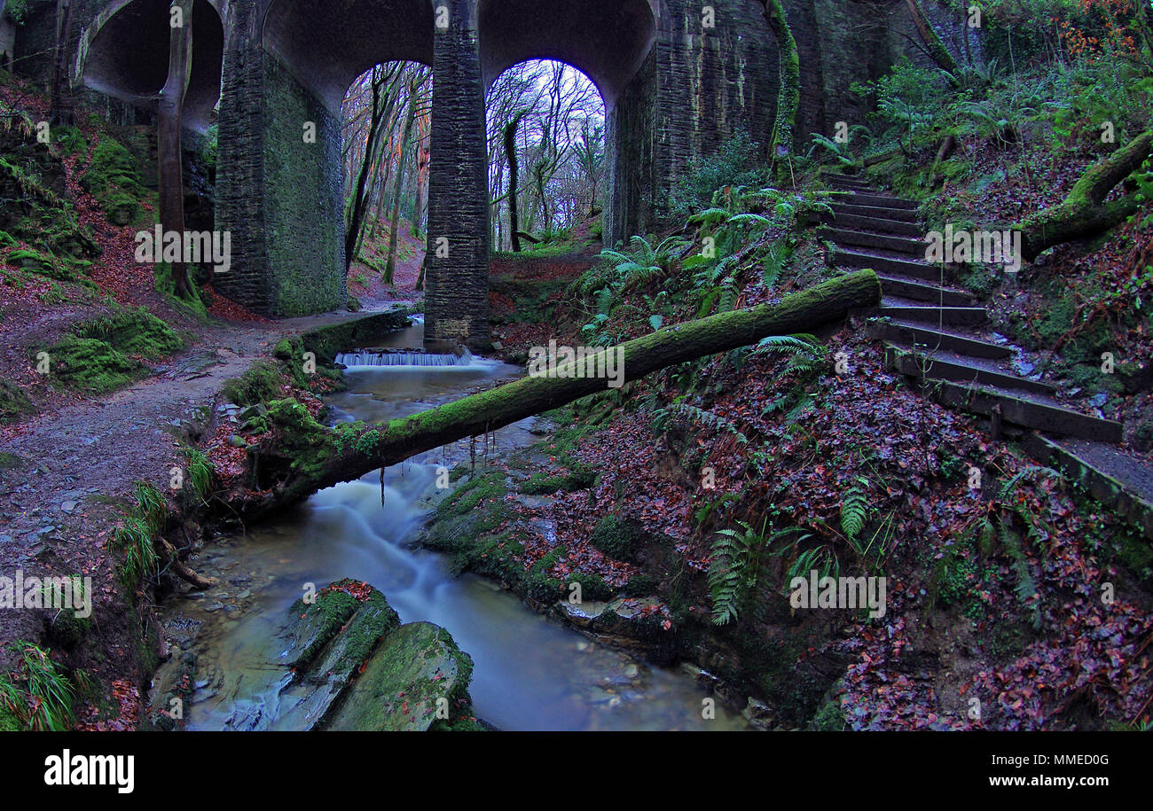 Groudle glen viaduct Stock Photo - Alamy