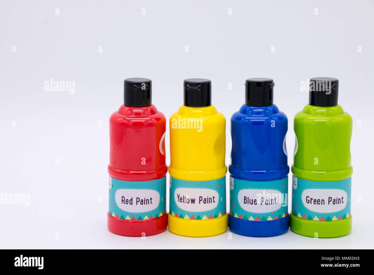 Cartoon Bottles Of Paint
