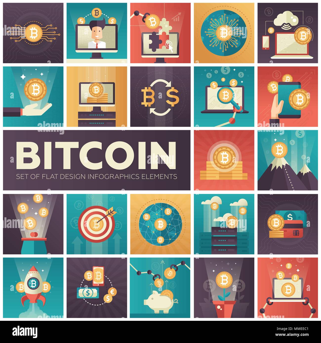 Bitcoin graphic design hi-res stock photography and images - Alamy