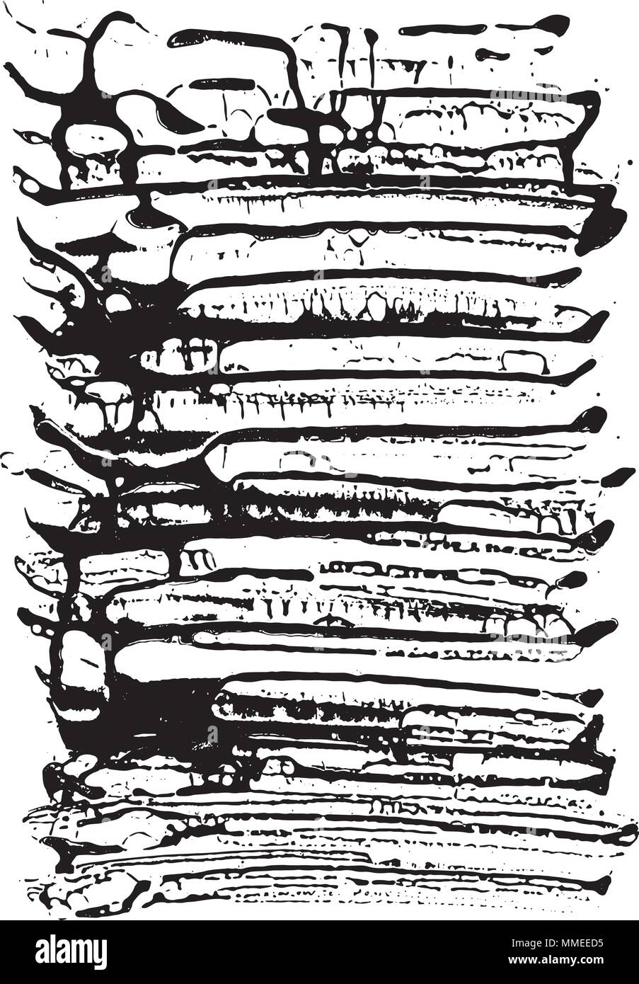 Ink vector background. Vector illustration. Grunge hand drawn sponge ...