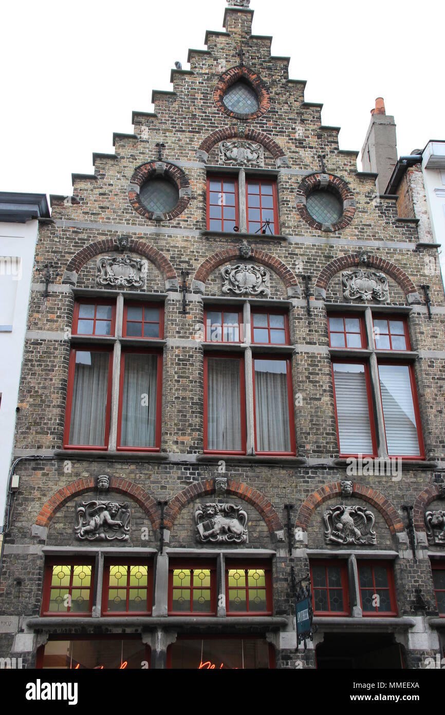 Traditional building in Bruges, Belgium Stock Photo - Alamy