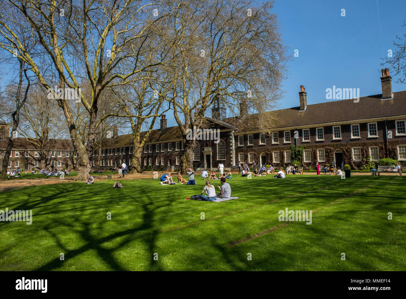 LONDON, UK - APRIL 19TH 2018: The beautiful exterior of the Geffrye ...