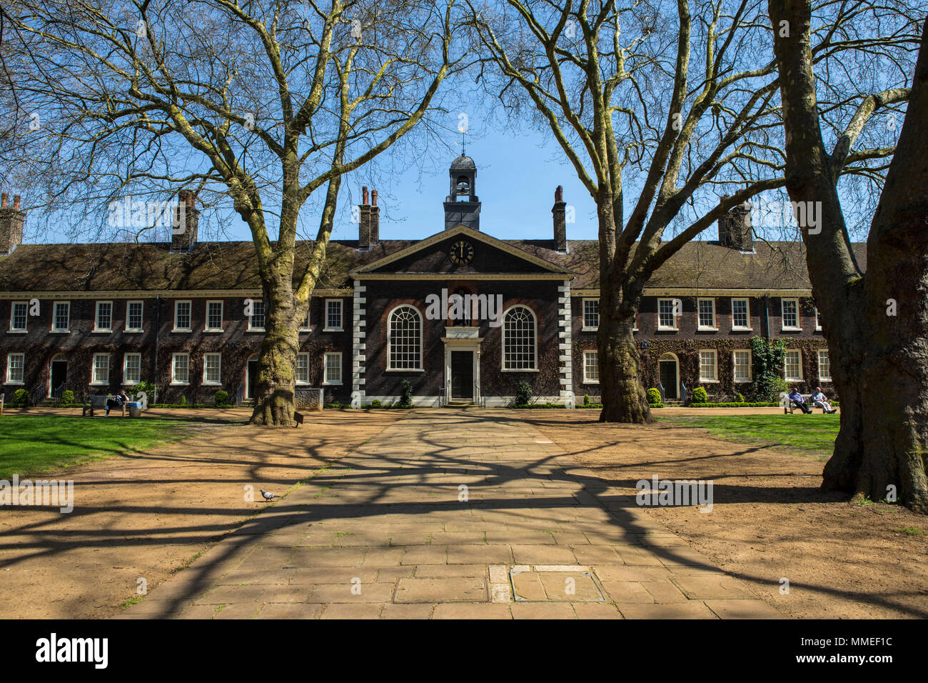 LONDON, UK - APRIL 19TH 2018: The beautiful exterior of the Geffrye ...