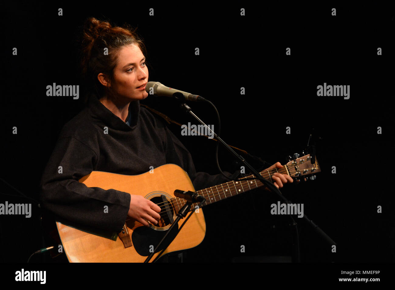 Rachel Sermanni Scottish folk musician singer playing at the Carnegie ...