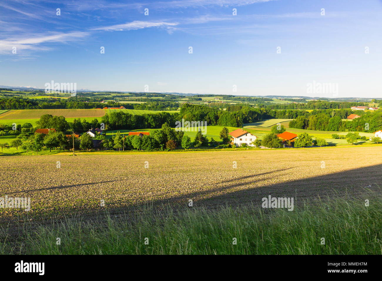 Ackerfeld in Innviertel, Österrreich Stock Photo - Alamy