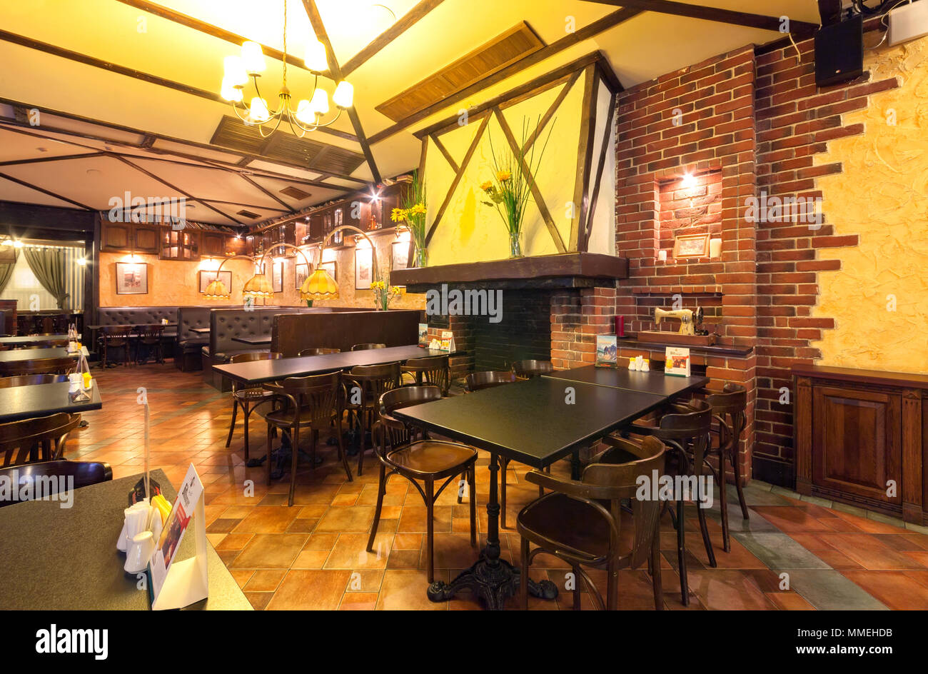 Empty beer tables hi-res stock photography and images - Alamy