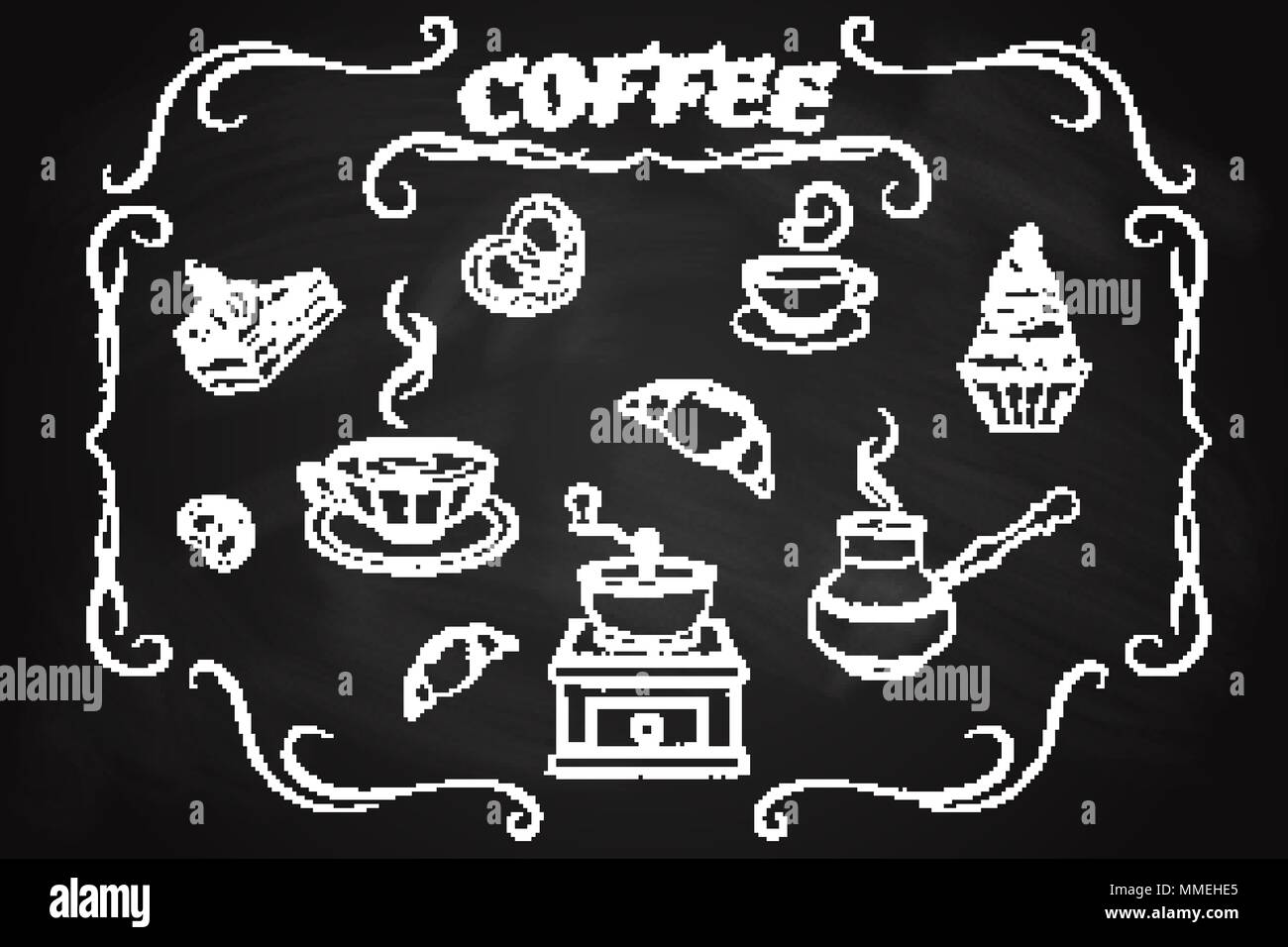 Coffee grinder on background Stock Vector Images - Alamy