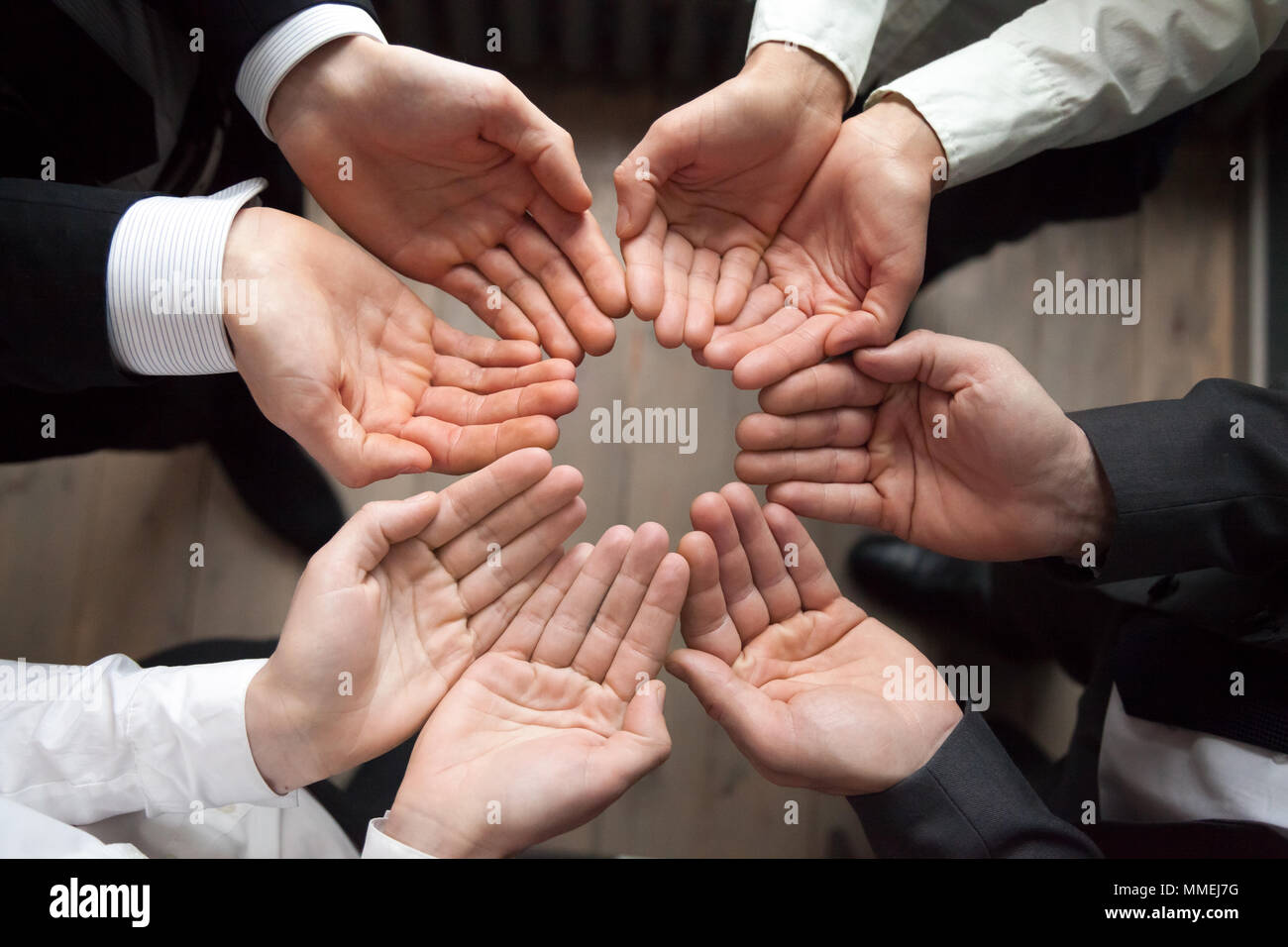 Team work circle hi-res stock photography and images - Alamy