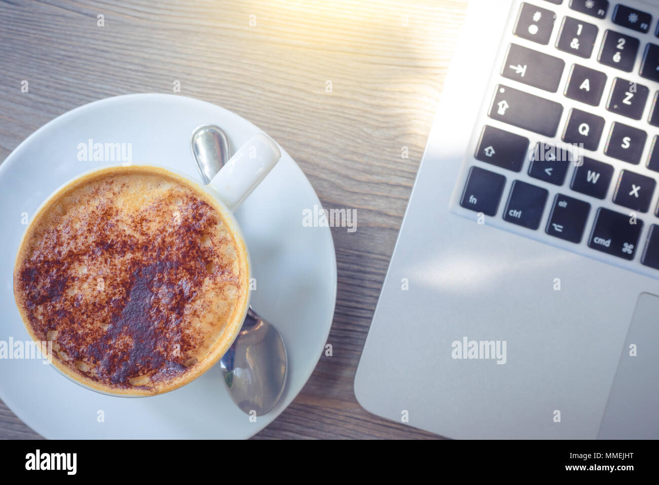 Laptop morning hi-res stock photography and images - Alamy