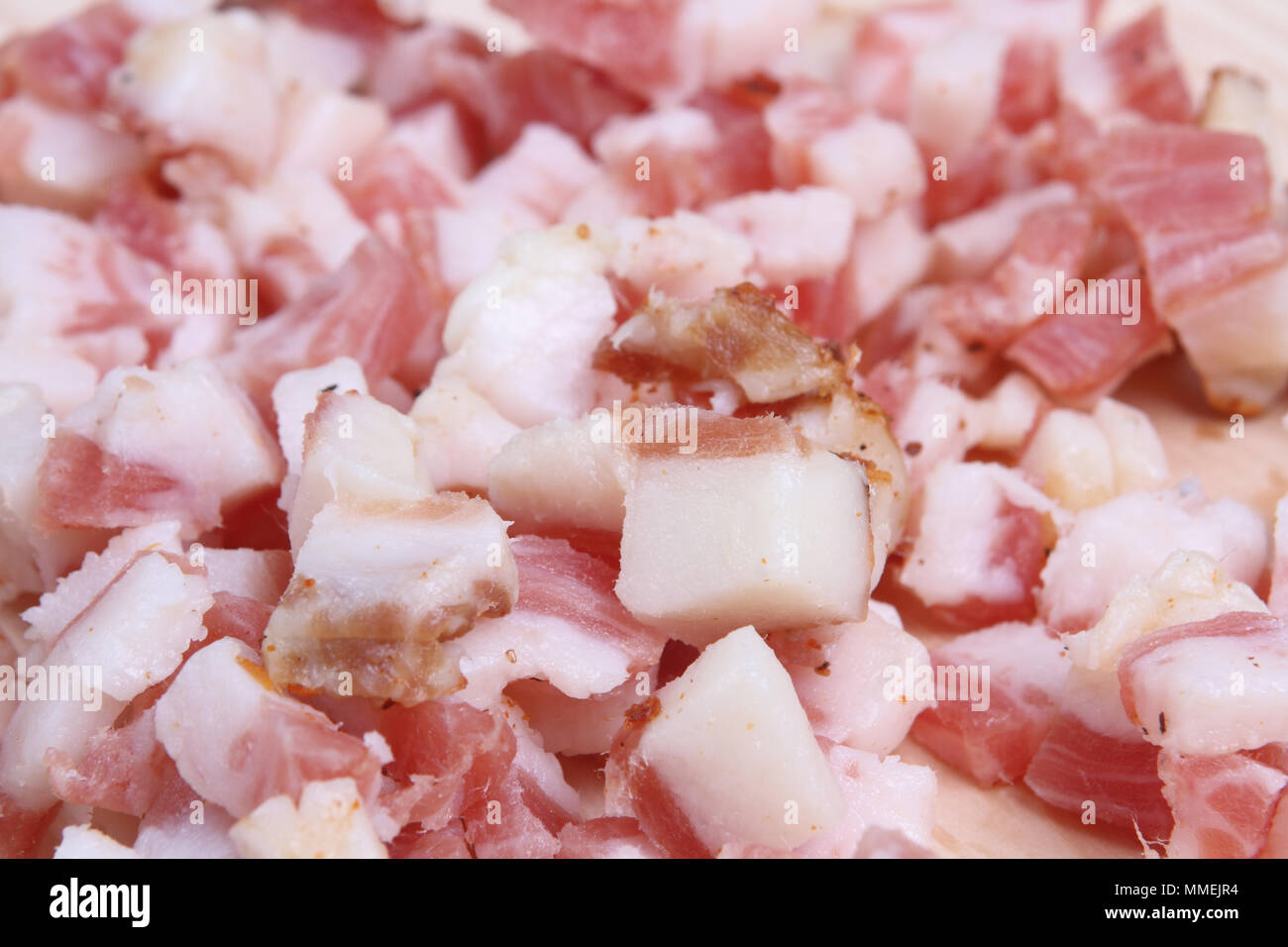 Diced smoked bacon hi-res stock photography and images - Alamy