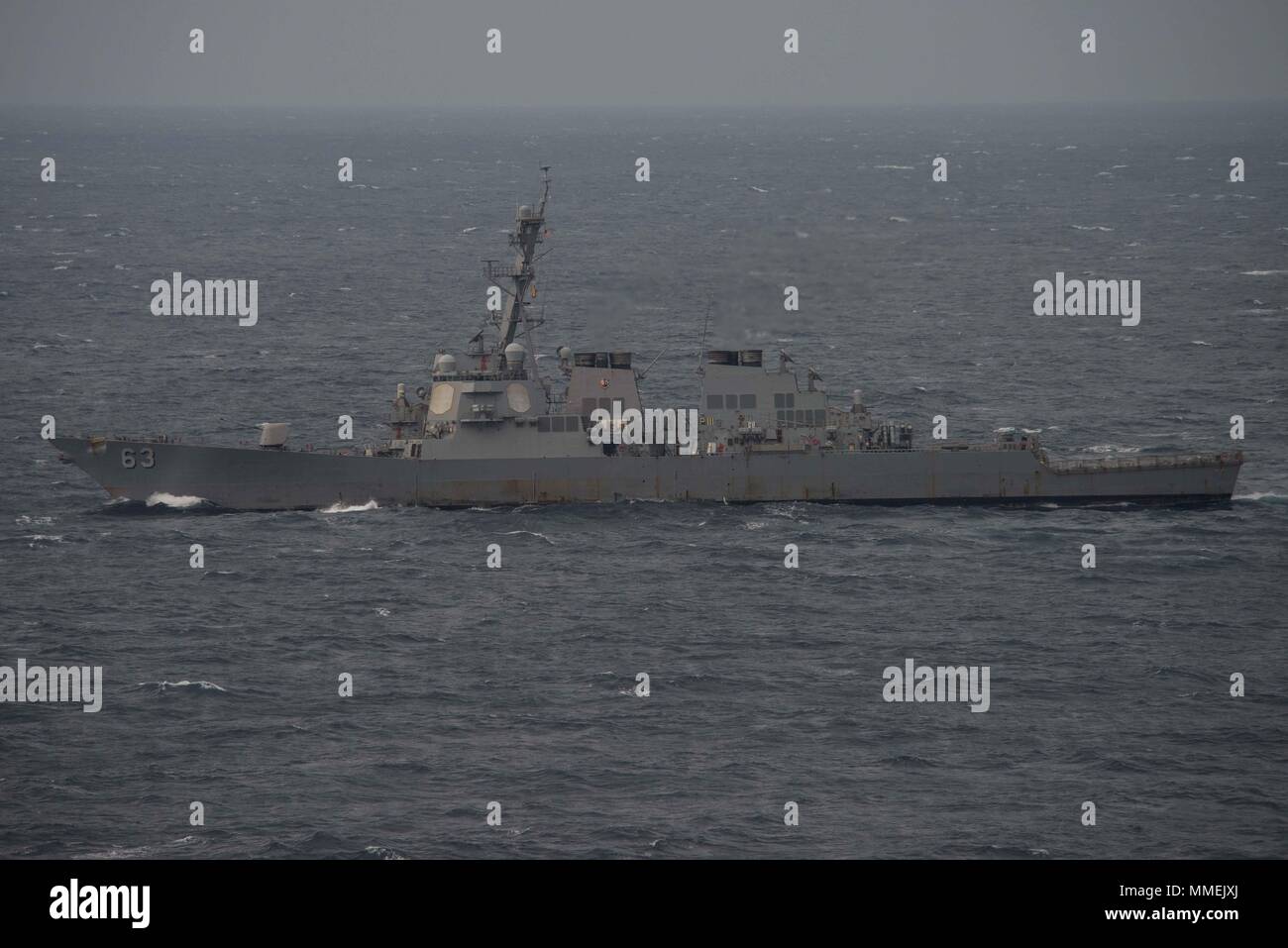 Arleigh burke class destroyer uss stethem ddg 63 hi-res stock ...