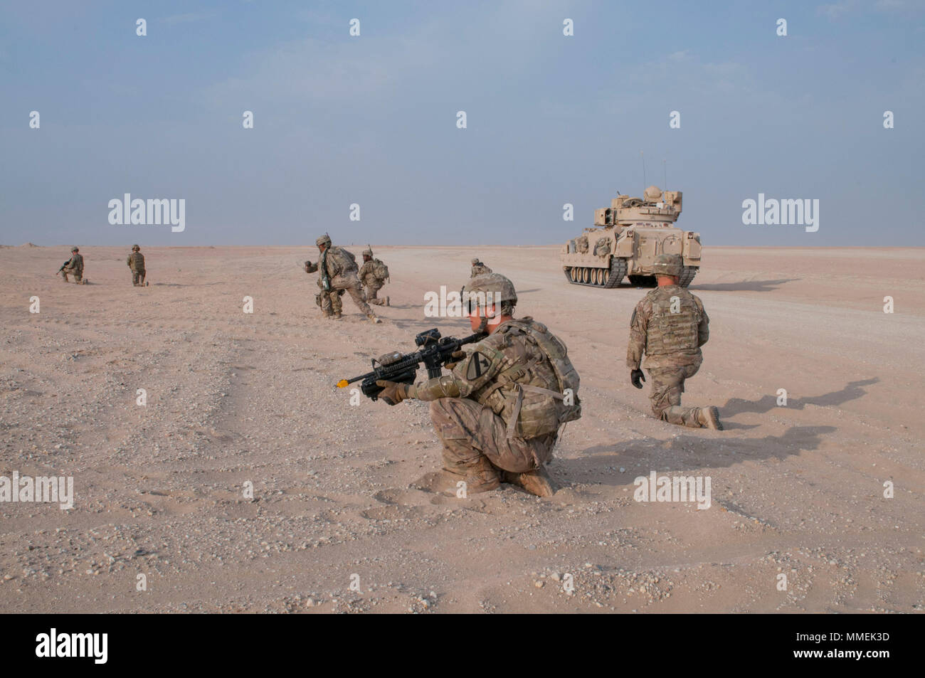 Soldiers with C Company, 1st Battalion, 12th Cavalry Regiment, prepare ...