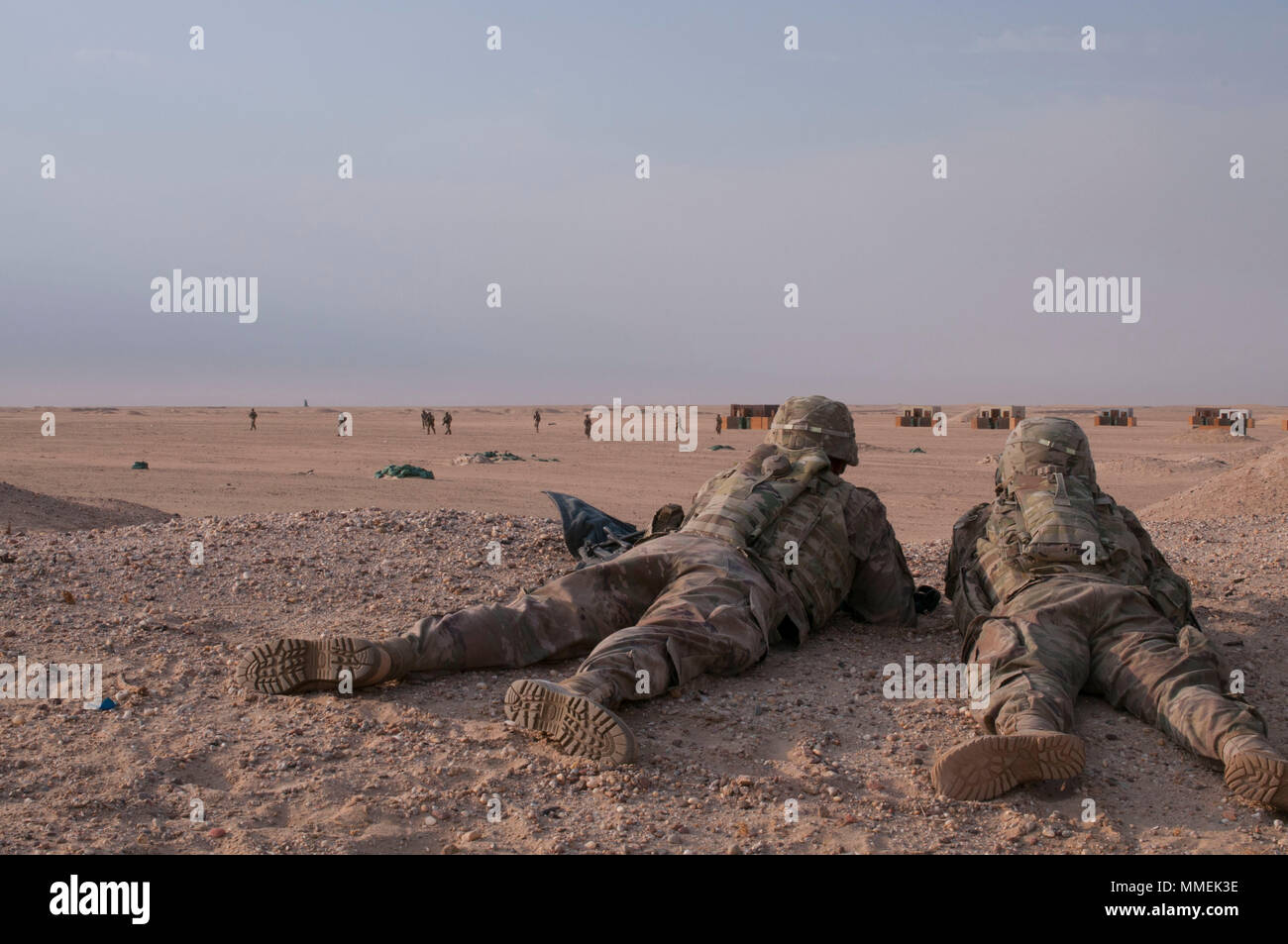 Soldiers with an automatic weapons team in C Company, 1st Battalion ...