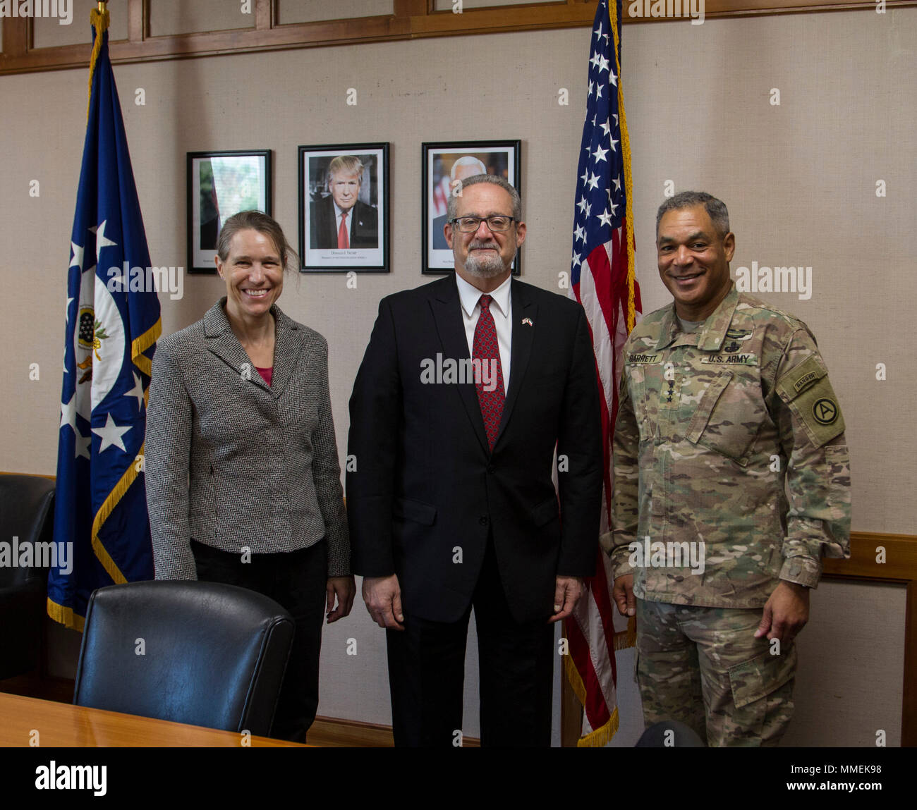 From left to right: Kristin Bongiovanni, the commanding general’s ...
