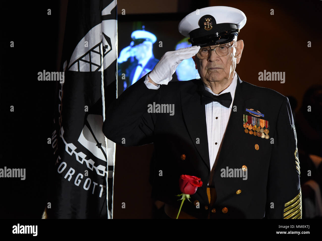 U.S. Navy retired Master Sgt. Chief Richard Wade, World War II, Korean ...