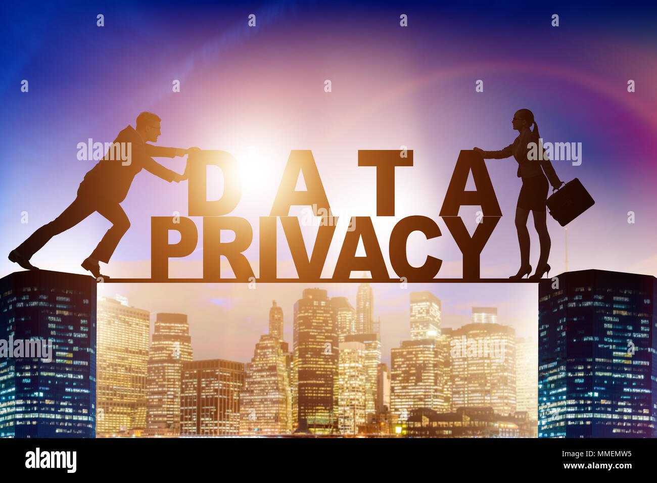 Data privacy concept in modern IT technology Stock Photo - Alamy