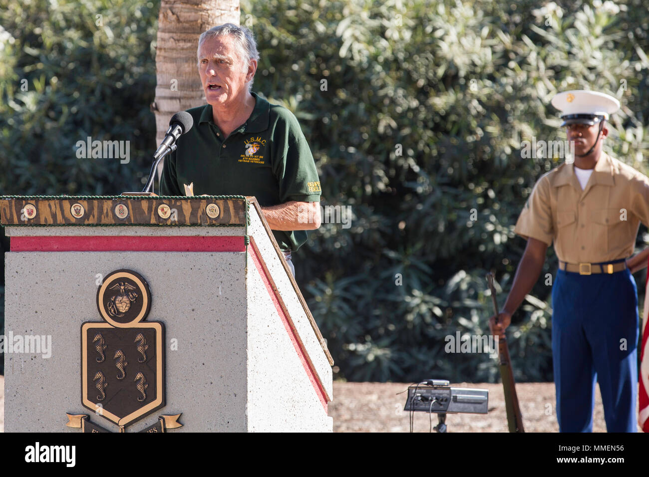 U.S. Marine Corps Stephen Colwell, a Vietnam veteran with 5th Marine ...
