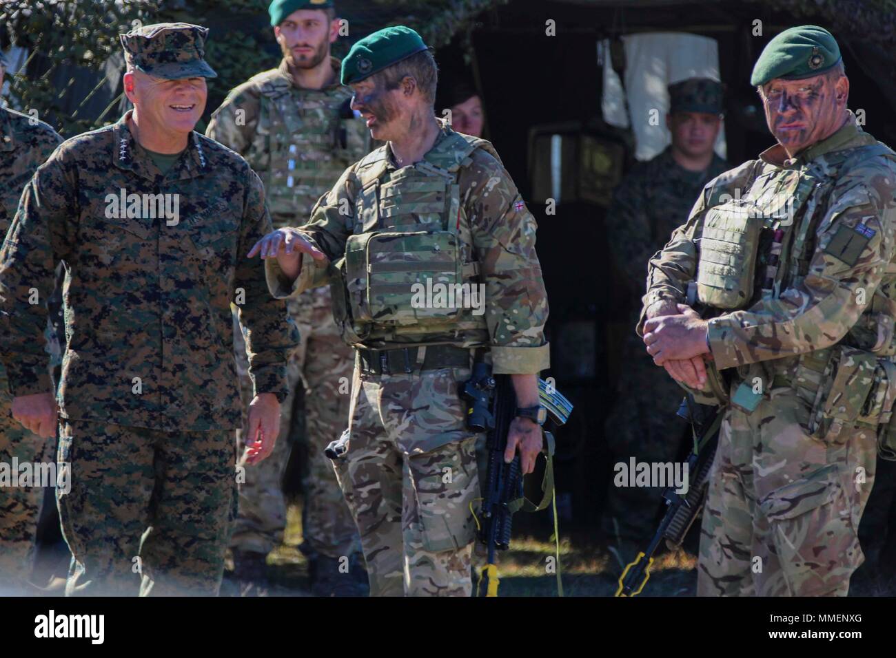 Commandant of the Marine Corps Gen. Robert B. Neller speaks Lt. Cmdr ...