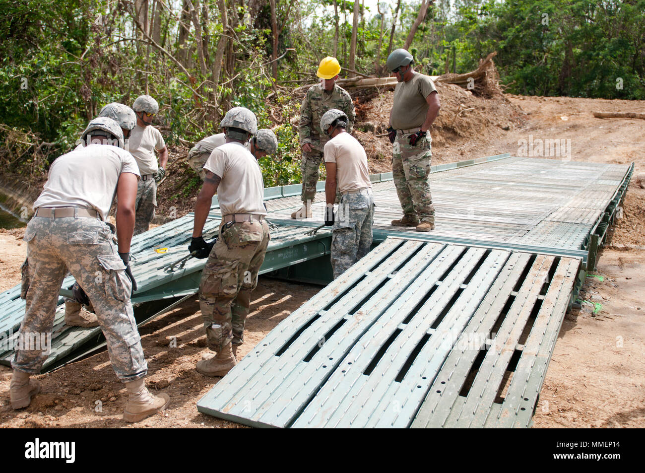 Soldiers with the 892nd Multi-Role Bridge Company, 190th Engineer ...
