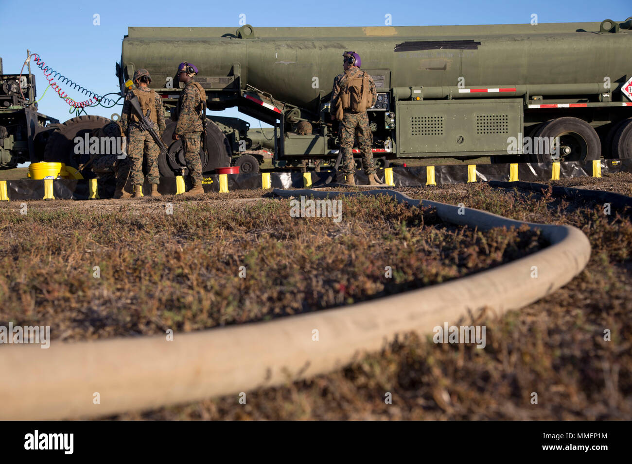U.S. Marines with Marine Wing Support Squadron (MWSS) 372, Marine ...