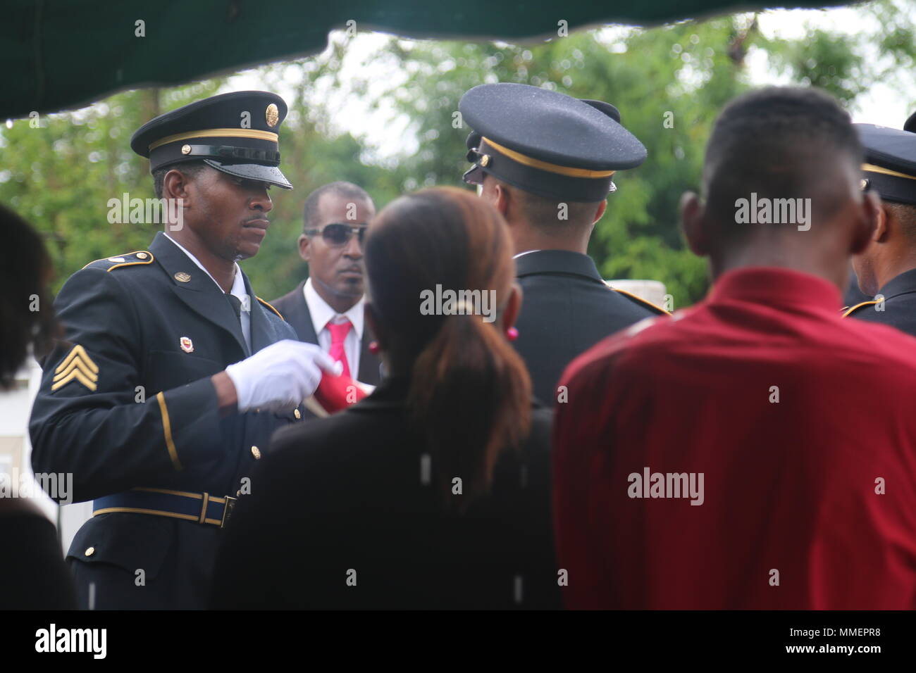 Sgt. Reginald Ritter, a member of the Virgin Islands National Guard ...