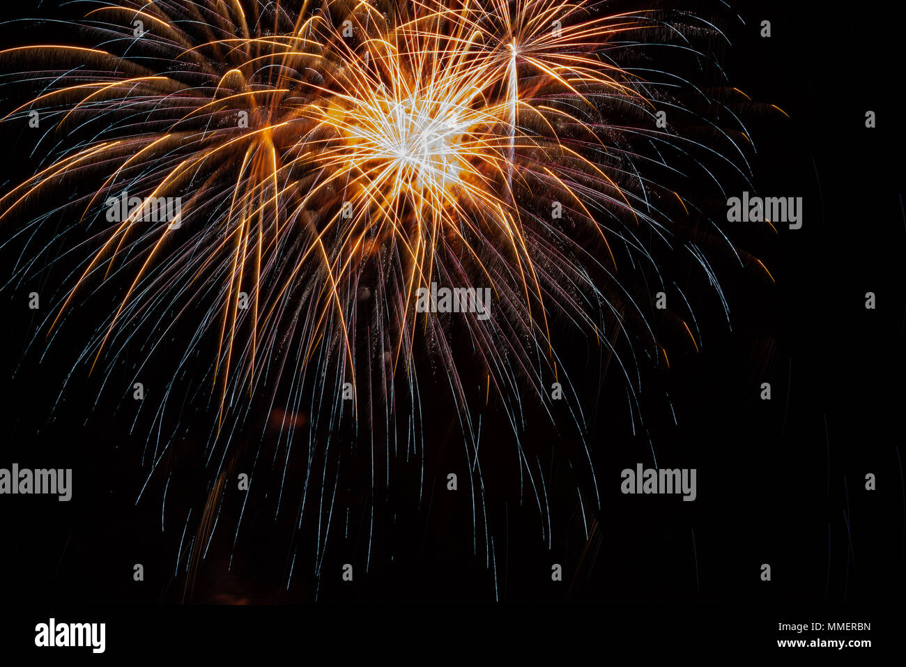 Exploding Fireworks Celebrations Stock Photo - Alamy