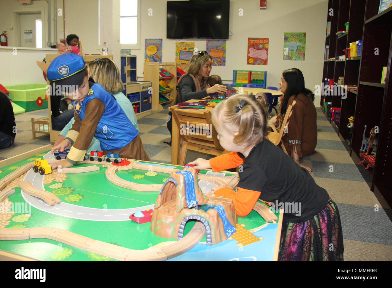 Fort McCoy Family members play during Army Community Service’s “Connect ...