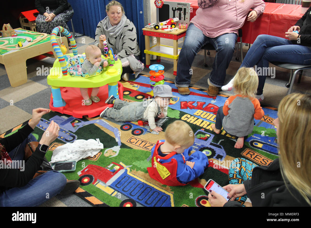 Fort McCoy Family members play during Army Community Service’s “Connect ...